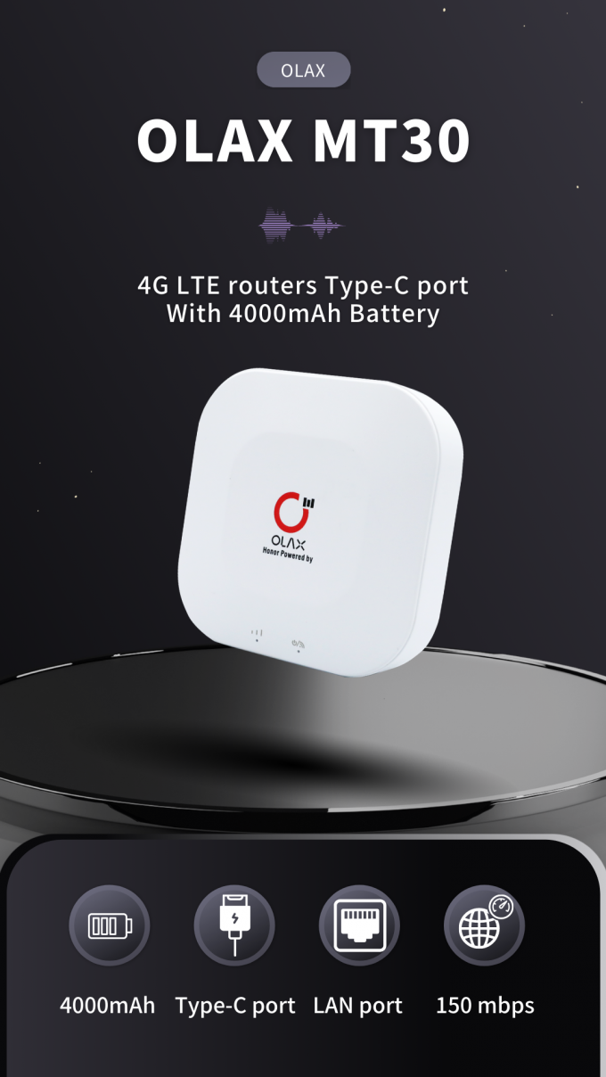 OLAX MT30 Modem Wifi 4G Tipe C Tidak Terkunci Port Ethernet Router 4G ...