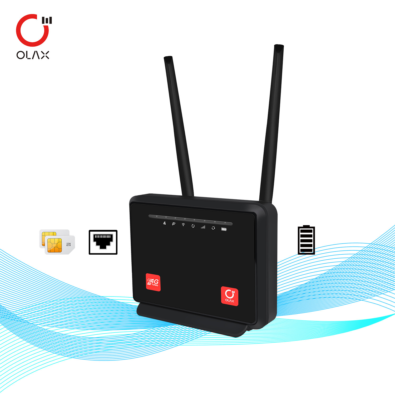 Olax CPE Router MC60 Dengan Baterai 5000mAh 4g Lte Wifi Router Indoor ...
